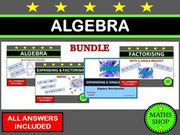 Algebra Bundle | Teaching Resources