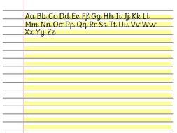 Highlighted handwriting lines Year 3/4/5/6 | Teaching Resources