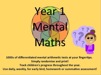 Primary Mental Arithmetic Tests | Teaching Resources
