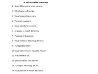 Aller French verb Bundle | Teaching Resources