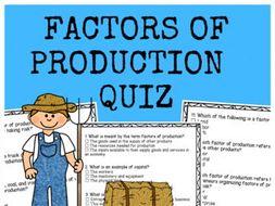 Factors of Production - Quiz with Answers | Teaching Resources