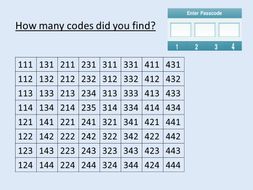 Finding all possibilities Crack the Code Year 3 | Teaching Resources