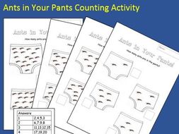 Ants in Your Pants Counting Activity | Teaching Resources