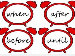 Time Conjunctions | Teaching Resources