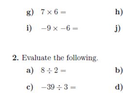 Multiplying and dividing positive and negative numbers worksheet 3 ...