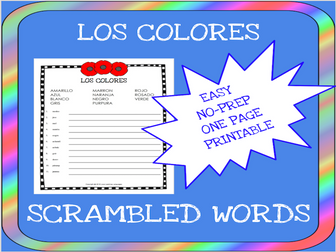 Spanish colors bundle - Los colores | Teaching Resources