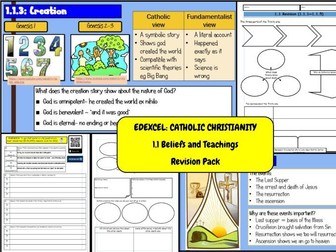 Edexcel: Catholic Christianity GCSE Revision Pack | Teaching Resources