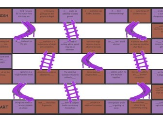 Bad Habits and Addictions 6 English Text Game Bundle | Teaching Resources