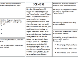 'Our Day Out' Scene 31 analysis worksheet | Teaching Resources