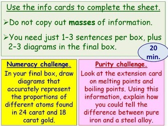 Metals and their Uses Year 8 Topic- 6 full lessons (KS3 8G) | Teaching ...