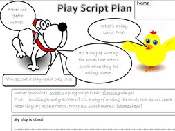 KS1 & 2 play script planning template | Teaching Resources