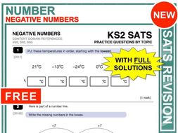 KS2 Maths (Negative Numbers) | Teaching Resources