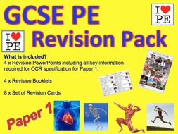 GCSE PE OCR Paper 1 Revision Pack | Teaching Resources