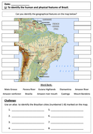 Identifying the human and physical features of Brazil - KS2 | Teaching ...