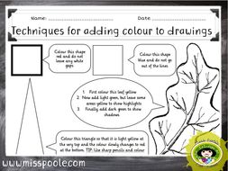 KS2 Techniques for Adding Colour to Drawings | Teaching Resources