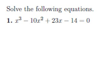 Factorising cubic polynomials and solving cubic equations worksheets ...