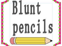 Pencil Bucket Labels | Teaching Resources