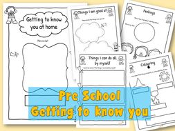 Preschool Getting to know you booklet | Teaching Resources