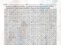 Relative Pronouns Spanish Word Search Worksheet | Teaching Resources
