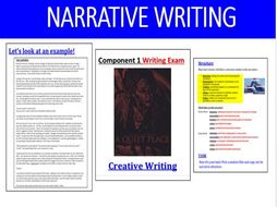 EDUQAS Paper 1 Writing (short story / narrative ) Revision Pack - GCSE ...