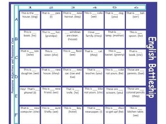 Possessive Adjectives-Possessive Case 6 English Legal Text Game Bundle ...