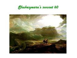 Sonnet 60 PPT - William Shakespeare | Teaching Resources