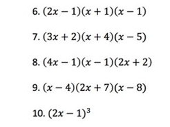 Expand, Simplify & Factorise | Teaching Resources