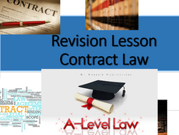 A-Level Law: Contract Law-(Formation)-Revision Poster | Teaching Resources