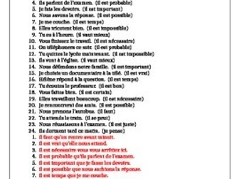 Subjonctif (Subjunctive in French) Bundle | Teaching Resources