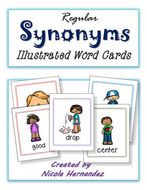Regular Illustrated Synonym Word Cards | Teaching Resources