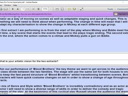 OCR GCSE Drama Presenting and Performing Texts- Exemplar Concept Pro ...