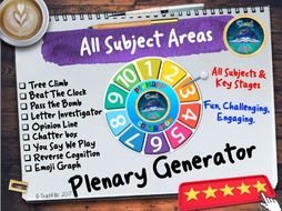 Plenaries | Teaching Resources