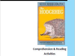 The Hodgeheg by Dick King-Smith Comprehension and Reading Activities ...