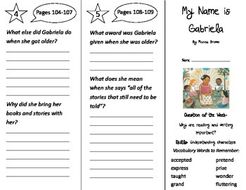 My Name is Gabriela Trifold - Journeys 2nd Grade Unit 4 Week 3 (2014 ...