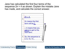Year 7 Algebra: Generate Sequences From the nth Term | Teaching Resources