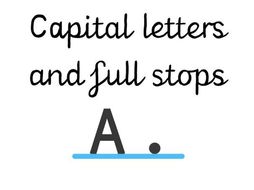 Capital letter & full stop reminder stickers | Teaching Resources