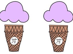 Number Bonds Ice Cream Activity | Teaching Resources