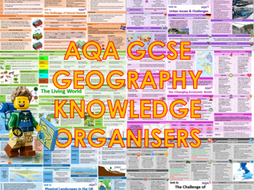 AQA 9-1 GCSE Geography Knowledge Organisers | Teaching Resources