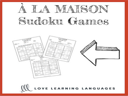 French house sudoku games - À la maison | Teaching Resources