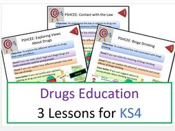 PSHE: Drugs Education: KS4 3-Lesson Bundle | Teaching Resources