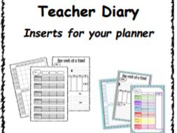 Teacher Diary - for your teacher planner | Teaching Resources