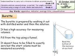 AS Chemistry Titration - theory and practical - entire lesson ...