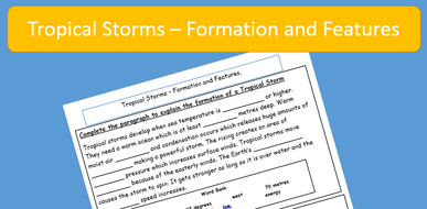 Formation of a Hurricane / Tropical Storm Activity Sheet. by tosh740 ...