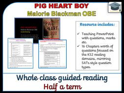 Pig Heart Boy - Whole class guided Reading | Teaching Resources