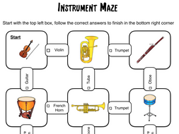 Instrument Mazes | Teaching Resources
