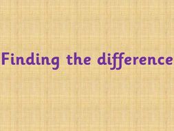 Find the difference word problems | Teaching Resources