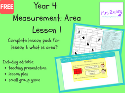 1. Measurement - Area: what is area? lesson pack (Y4) | Teaching Resources