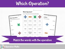 Maths Operations - Which Operation? | Teaching Resources