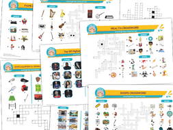 7 x ESL Crosswords Bundle (Pack 5) | Teaching Resources