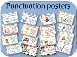 Spag Punctuation posters: KS1 KS2 Years 1 to 6 display pack | Teaching ...